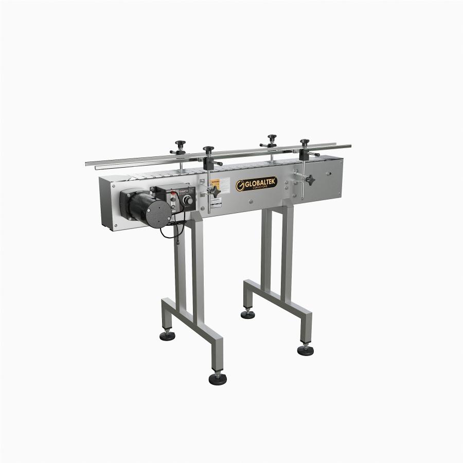 Globaltek Stainless Steel Inline Conveyor with Stainless Steel Belt 4.5 ...