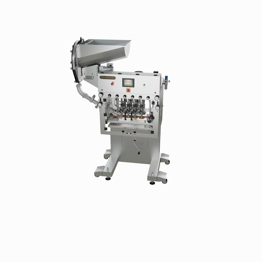 GlobalTek® Cap-It Automatic Inline Spindle Capper with Upright Feeder